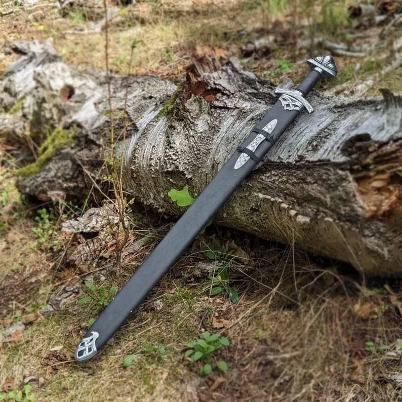 Northman Damascus Handmade Viking Sword With Scabbard Custom Real ...