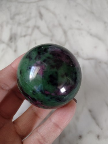 50mm Ruby Zoisite Sphere crystal Ball stone specimen B | eBay