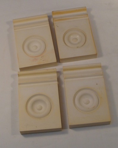 New 4 Corner Block Bullseye Plinth Doorway Window Trim Craft Composite ...