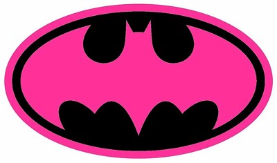 Printable Pink Batman Logo