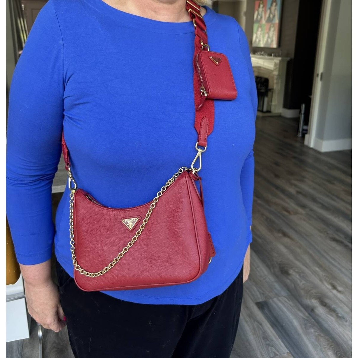 Prada Re-Edition 2005 Saffiano Leather BagFiery Red | eBay Prada Re-Edition 2005 Saffiano Leather BagFiery Red | eBay