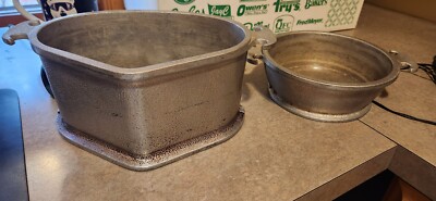 2 lot Vintage Guardian Service Ware Cookware Knight Logo Hammered ...