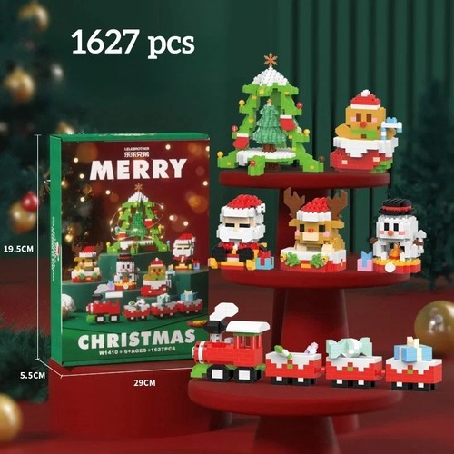 Santa Micro Building Blocks Christmas Gift Assorted Mini Bricks Set ...