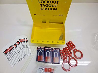 NEW!! ZING LOCKOUT STATION FILLED, ELECTRICAL LOCKOUT, 10" x 8", 2723 ...