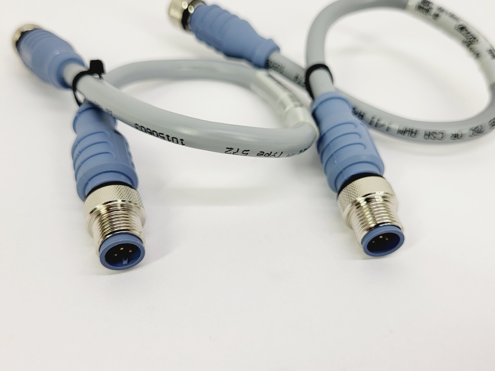 (2) TURCK U0320-02 RSC RKC 572-0.3M Devicenet Cable M12 Femal to M12 ...