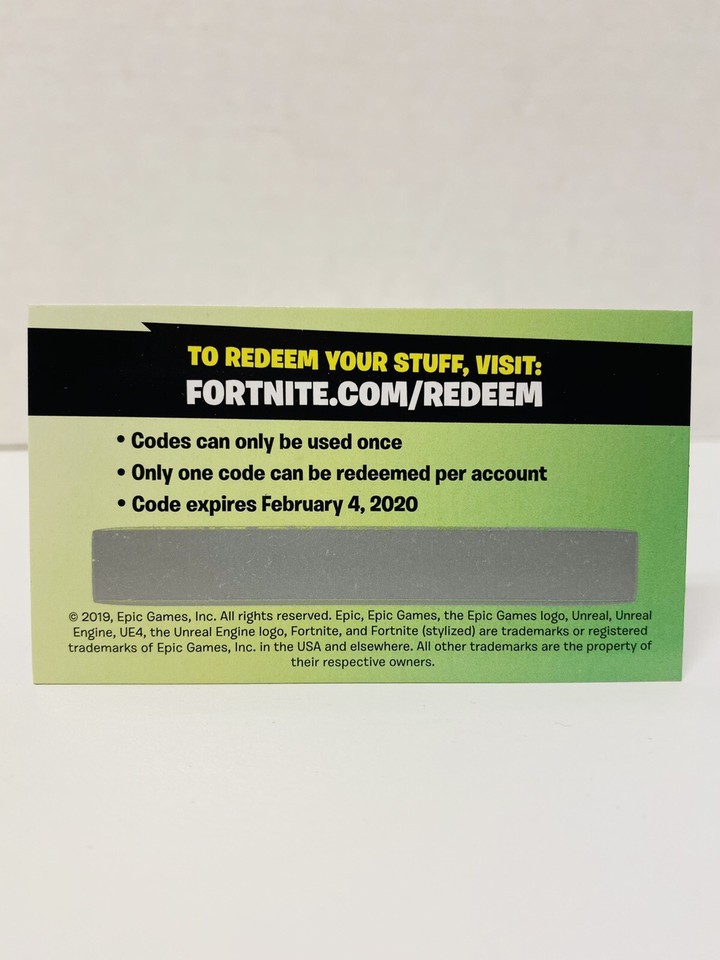 Fortnite Minty Pickaxe Card - UnScratched and Expired Code Fast Free ...
