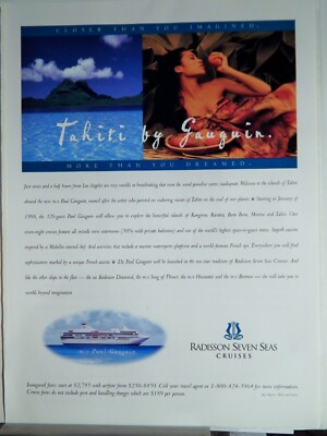 RADISSON SEVEN SEAS CRUISES VTG 1997 ADVERTISEMENT | eBay