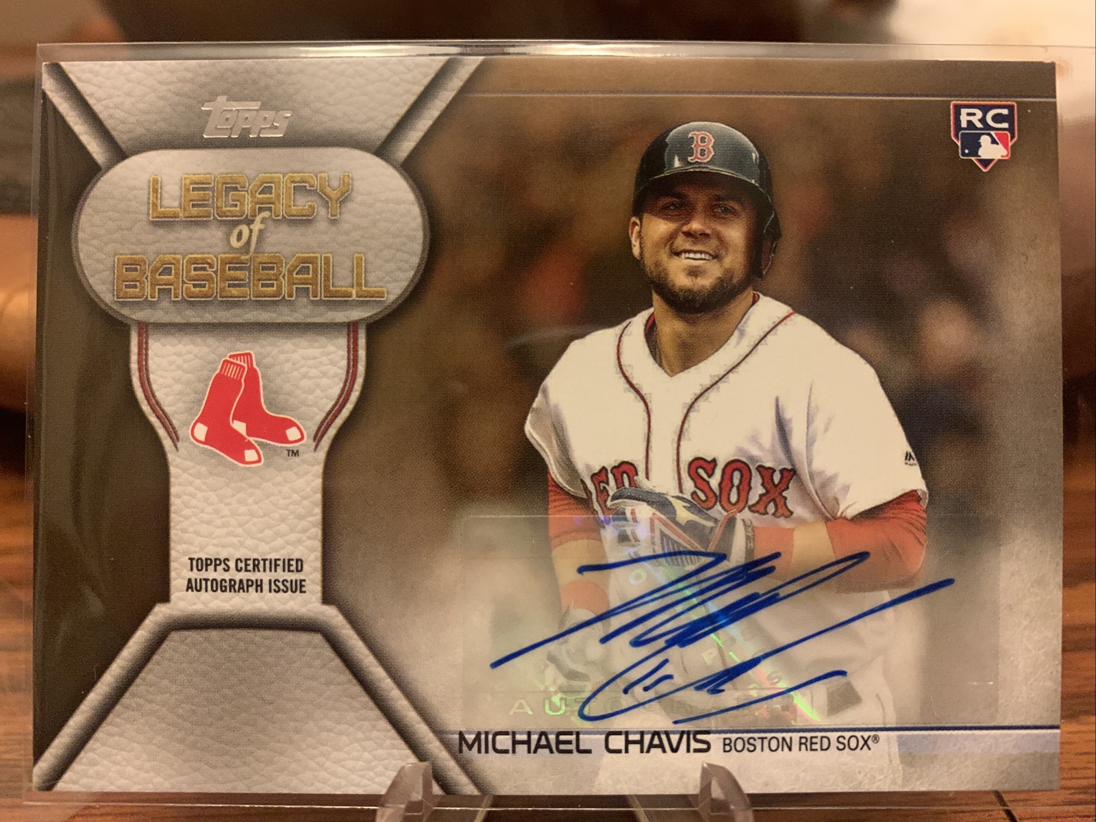 2019 Topps Update Legacy of Baseball Gold Auto #LBA-MC Michael Chavis ...