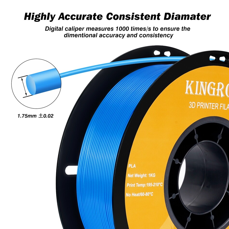 5KG 3D Printer Filament PLA 1.75 mm FDM Bundles Grey Blue Green Red ...