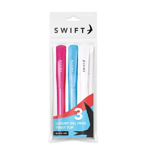 Swift Luxury Twist Assorted Pen 3 Pack Writing School Stationery Write Office | eBay
