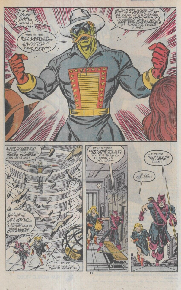 Solo Avengers Hawkeye Comic 18 Copper Age First Print Howard Mackie ...