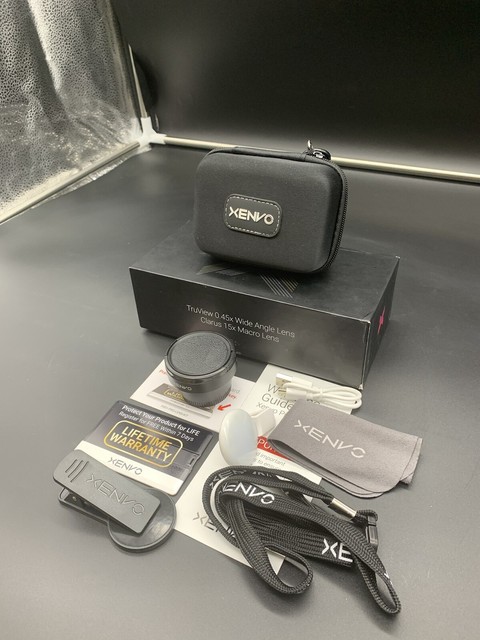 Xenvo Pro Lens Kit for Smartphone TruView 0.45x Wide Angle CLARUS 15x ...