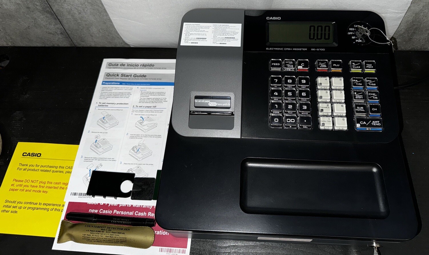 Casio SE-S700 Electronic Cash Register - Black for sale online | eBay