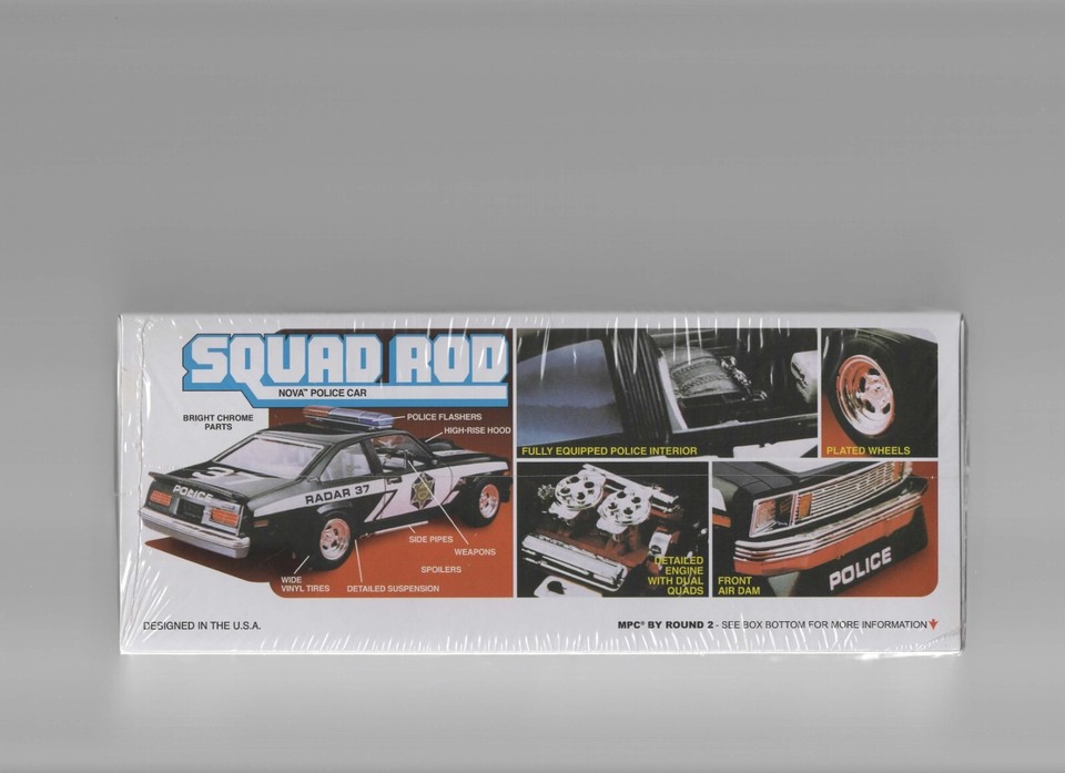 MPC SQUAD ROD NOVA POLICE CAR MODEL KIT FACTORY SEALED - FREE SHIPPING ...