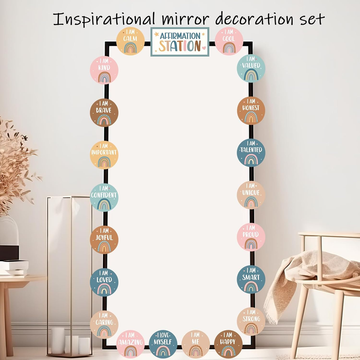 Retro Inspirational Bulletin Board Boho Motivational Bulletin Board Set ...