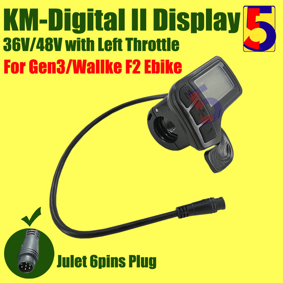 For Gen3 KING-METER Digital II LCD Display 36V/48V 6Pins Julet ...