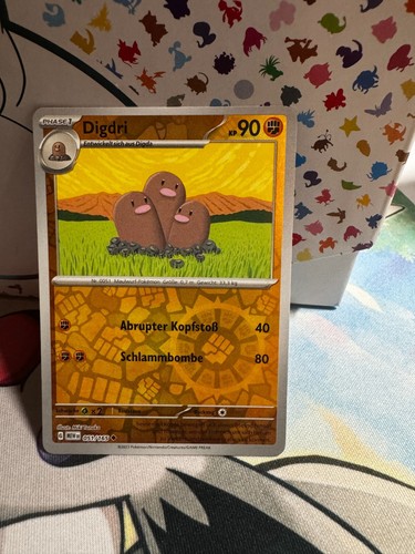 Pokémon Karte - Digdri 051/165 Reverse Holo Karmesin & Purpur 151 ...