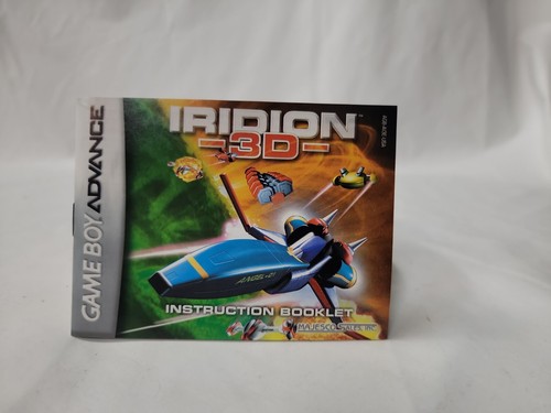 iridion 3d gba Game Boy Advanced Manual Only | eBay