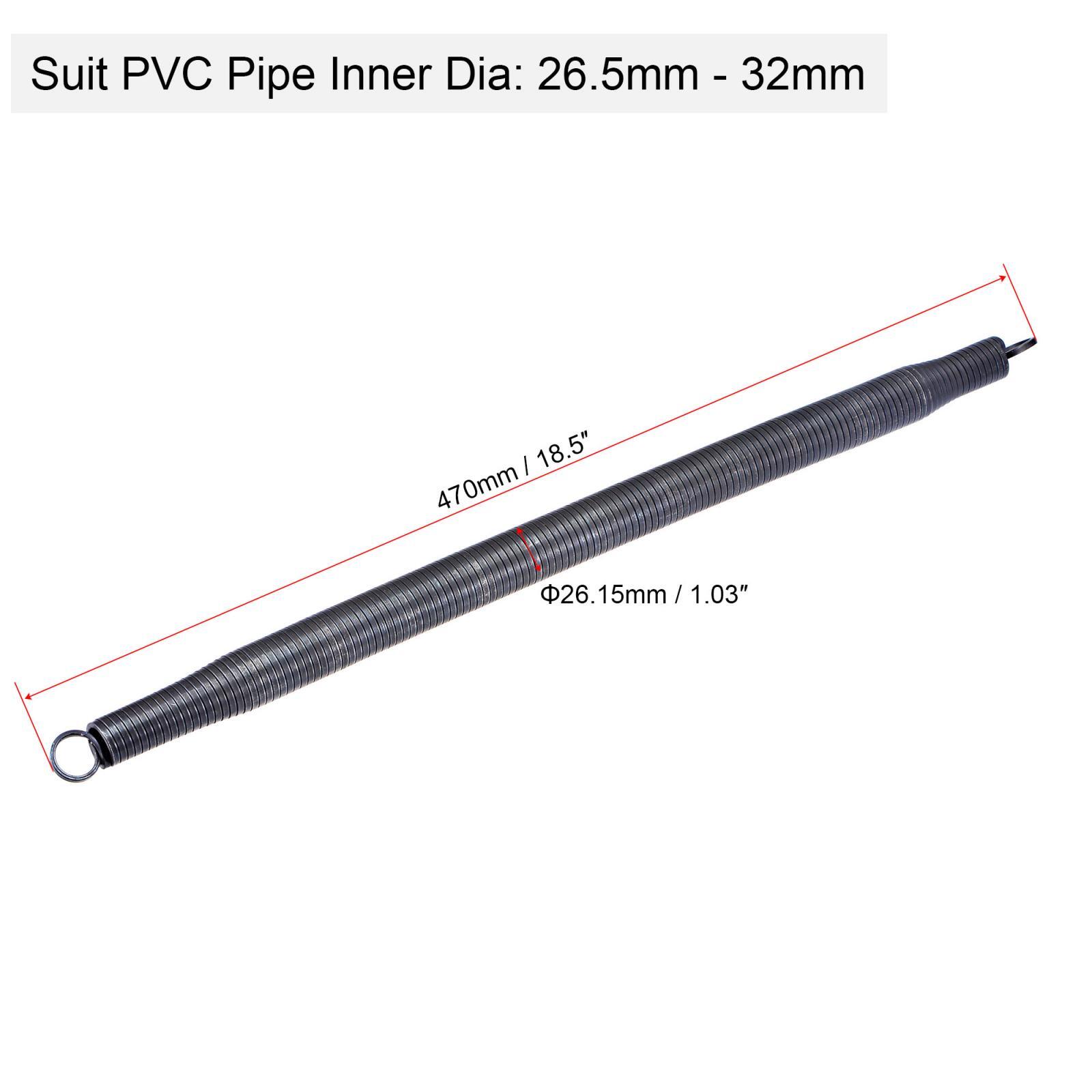Spring Tube Bender 26.15mm OD 470mm Length for 26.5mm - 32mm ID PVC ...