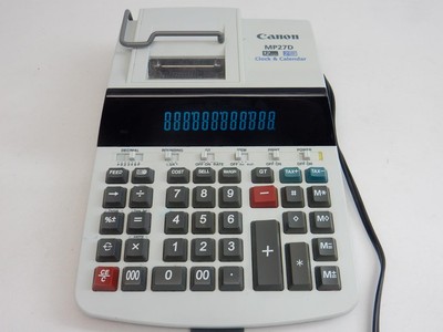 Canon MP27D 12 Digit 2 Print Color Desktop Printing Calculator With ...