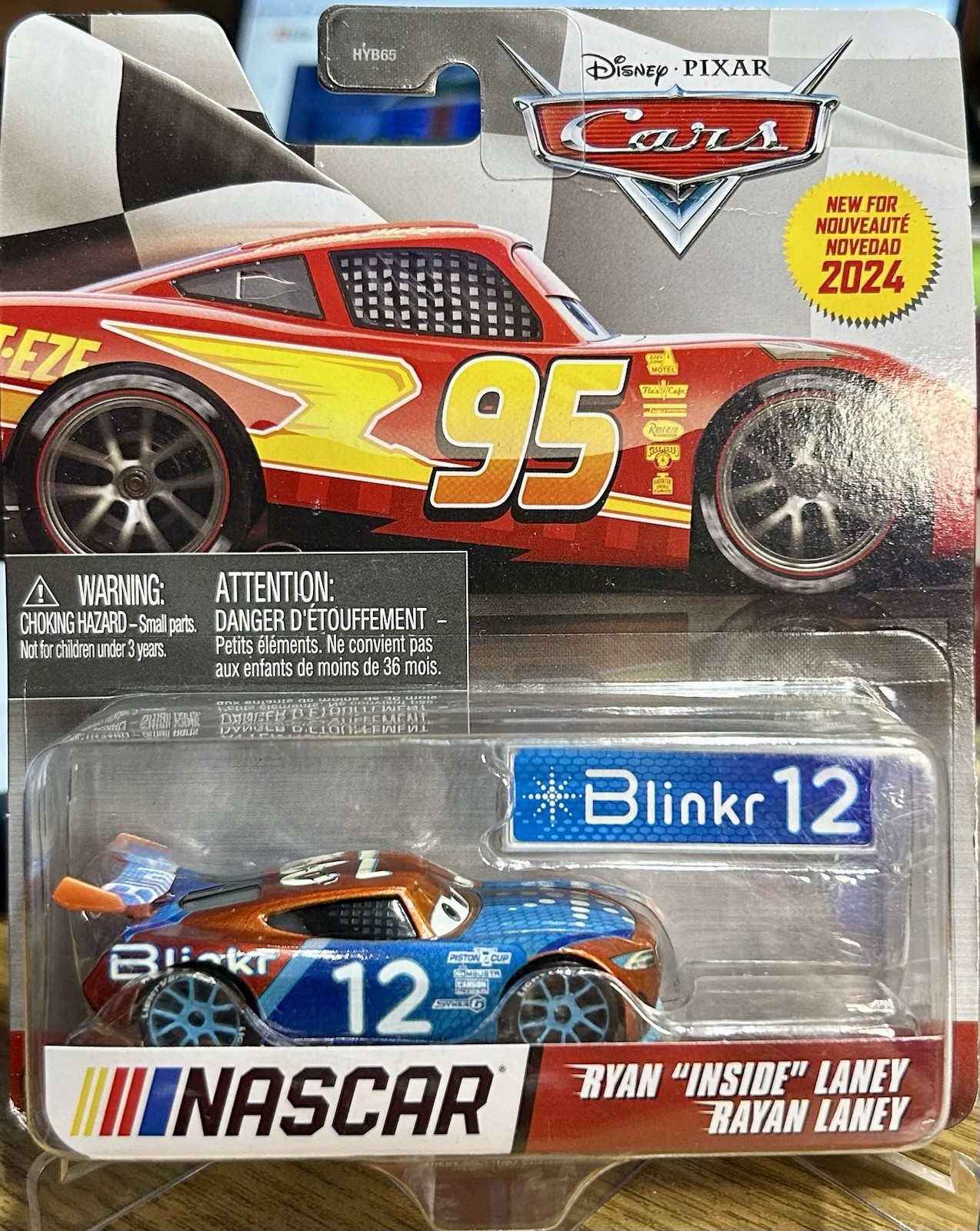 Ryan ‘Inside’ Laney ‘24 Disney Pixar Cars 1/55 Diecast Blinkr 12 Nascar ...