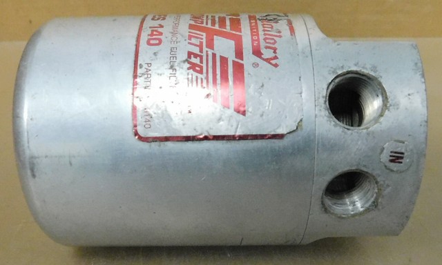 Fuel Filter-Comp Filter 140 Series; High Efficiency Mallory 3140 for ...