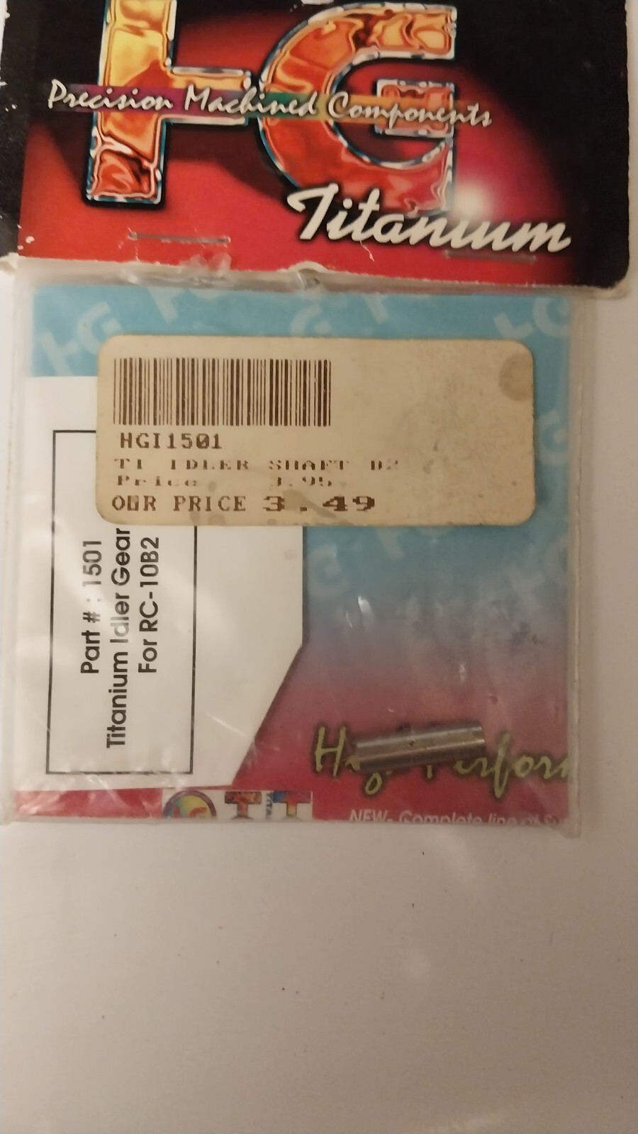 Hammad Ghuman Team Associated RC10 B2, B3, T3 Titanium idler gear shaft ...