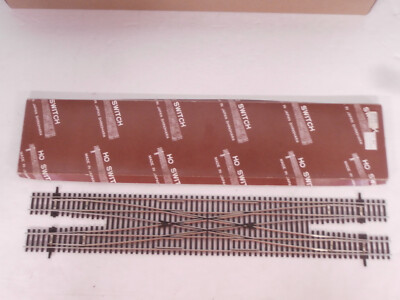 HO SCALE SHINOHARA CODE 100 HO NICKEL SILVER #6 DOUBLE CROSSOVER- Boxed ...