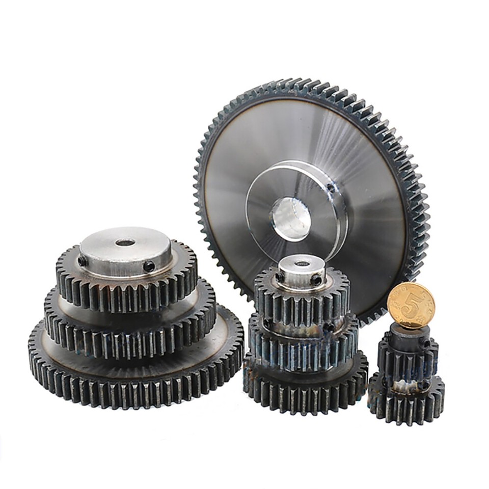 1 Mod Spur Gear 15-40T Pinion Gear with Step Motor Gear Bore 5-14mm 45 ...