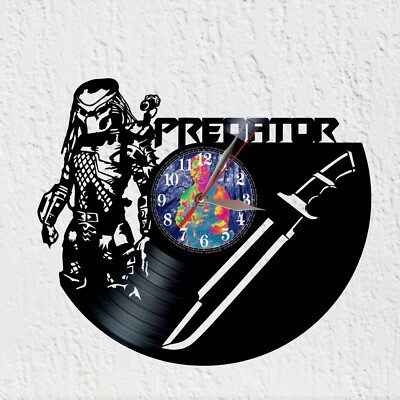 Predator Vinyl Record Wall Clock Trophy Hunter Alien Sci-Fi | eBay ...