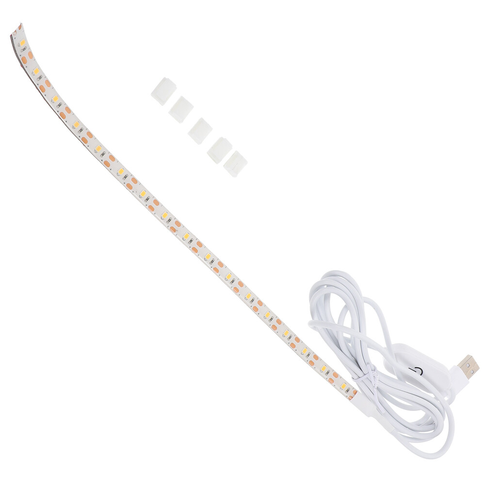 2 Meters USB Backlight Kit Warm White LED Strip Lights Background | eBay