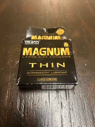 Trojan Condom Magnum Thin Large Size Lubricated 3 Pack | eBay