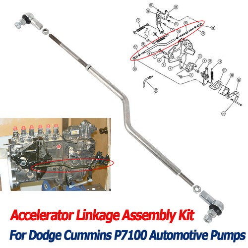 P7100 Throttle Rod Linkage Ends Ball Joints For Dodge Cummins P-Pump ...