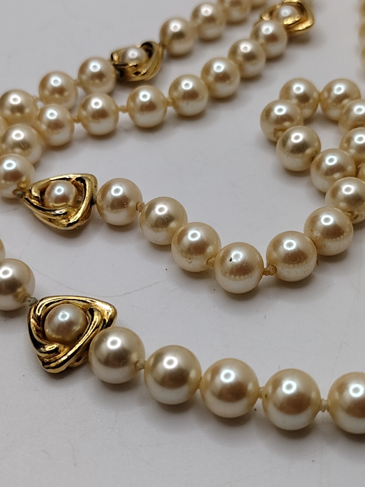 Vintage LCI 33" Faux Pearl Necklace Liz Claiborne | eBay