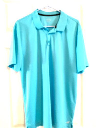 Men's BCG XL Turquoise 3 button polyester golf shirt NWOT | eBay