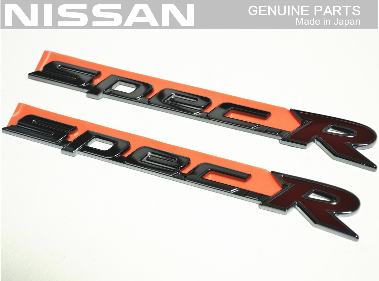 NISSAN S15 240SX Silvia SPEC-R Rear Side Black Chrome Emblem Badge Set ...