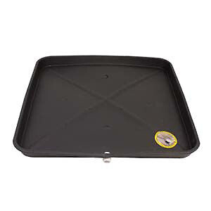 DIVERSITECH 6-3030L Condensate Drain Pan 30 Inch L x 30 Inch W x 2 Inch ...