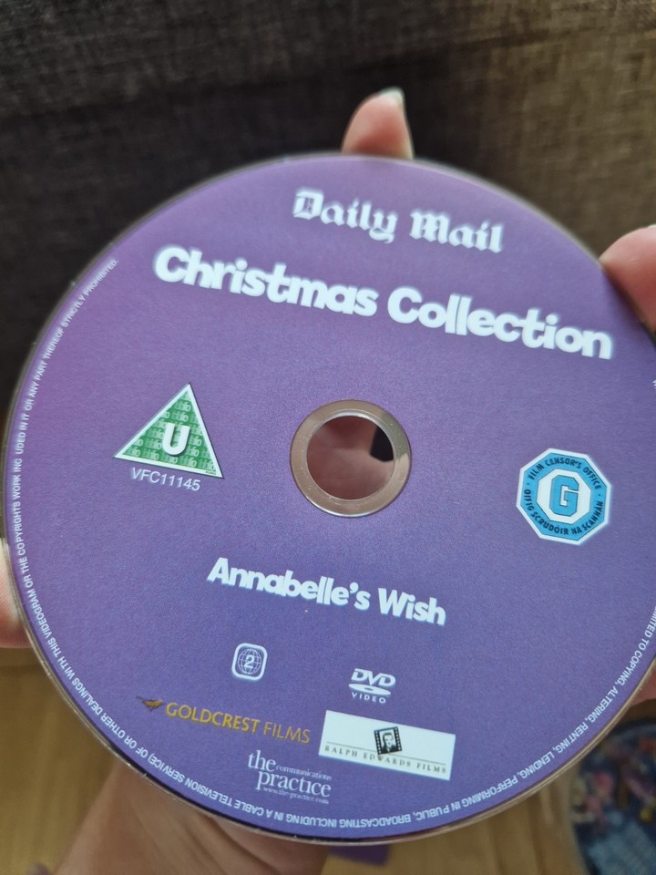 Daily Mail Christmas Collection DVD Annabelles Wish 1997 Vintage ...