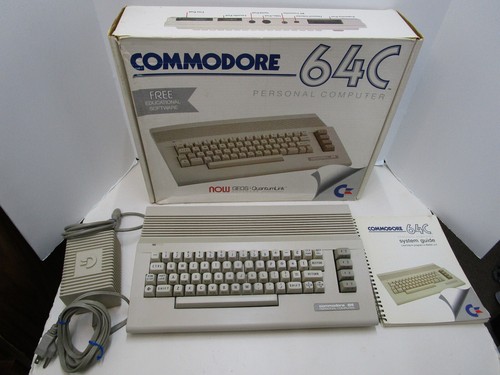 COMMODORE 64C COMPUTER BOXED 250466 HEATSINKS IC TESTED AND WORKING LOT ...