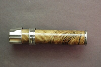 FLY ROD REEL SEAT Spalted Birch 11272 Pocketed NS Slide Band 0.375 ...