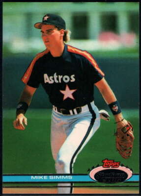 1991 Stadium Club #281 Mike Simms NM-MT RC Rookie Astros | eBay