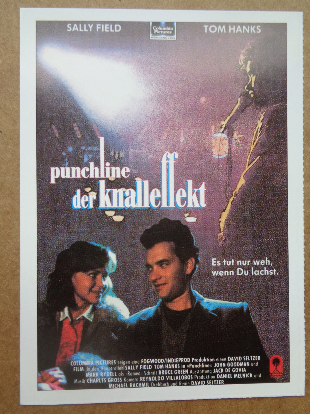 Filmplakatkarte / moviepostercard Punchline - Der Knallefekt Sally ...