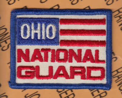 US Army Ohio Army National Guard OH ARNG ~3" flag patch m/e | eBay