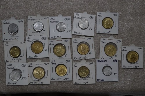 ARGENTINA - AUSTRALES & PESOS COLLECTION - 16 COINS B49 #N965 | eBay