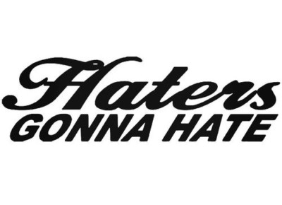3 HATERS GONNA HATE Vinyl Decal Sticker Window Wall Bumper Car JDM ...