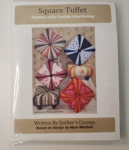 Square Tuffet Pattern with Fusible Interfacing Makes 18" x 18" Tuffet ...