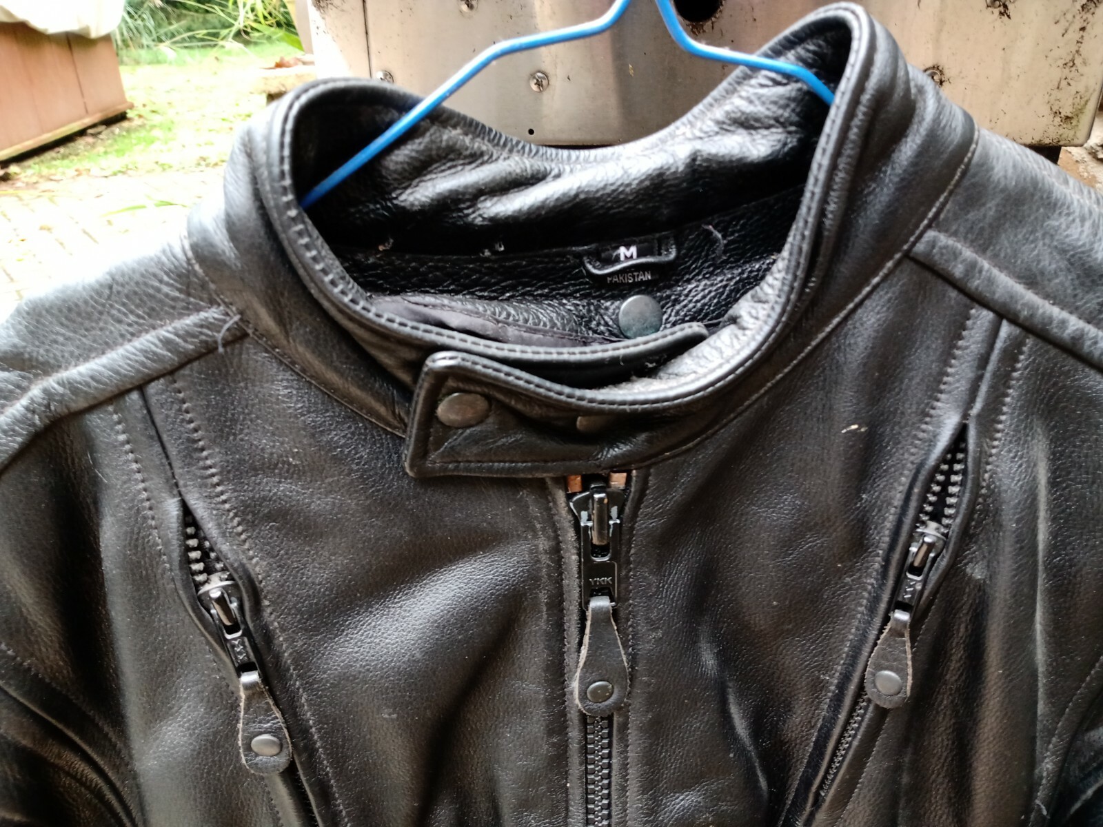 Vintage First Classic leather motorcycle jacket M Mens - Gem