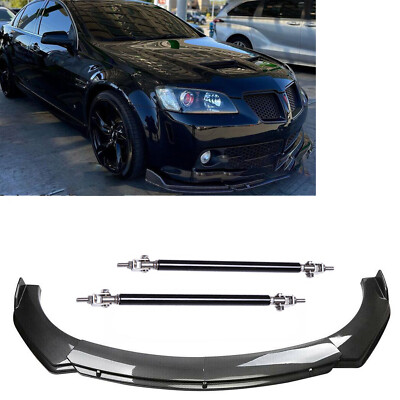 4Pcs Front Bumper Lip Splitter Spoiler Carbon Fiber For Pontiac G8 GT ...