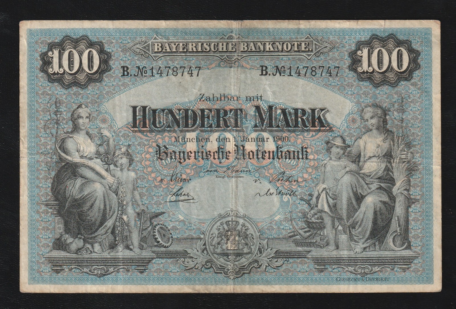 Germany, 100 Mark, 1900, P-S922, RARE Banknote | eBay