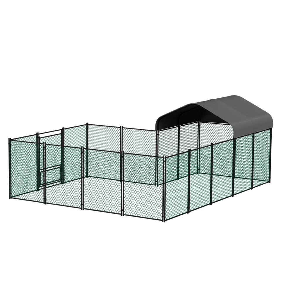 3.9x3.1x1.5m Large Walk In Chicken Run Galvanised Chicken Cage Coop ...